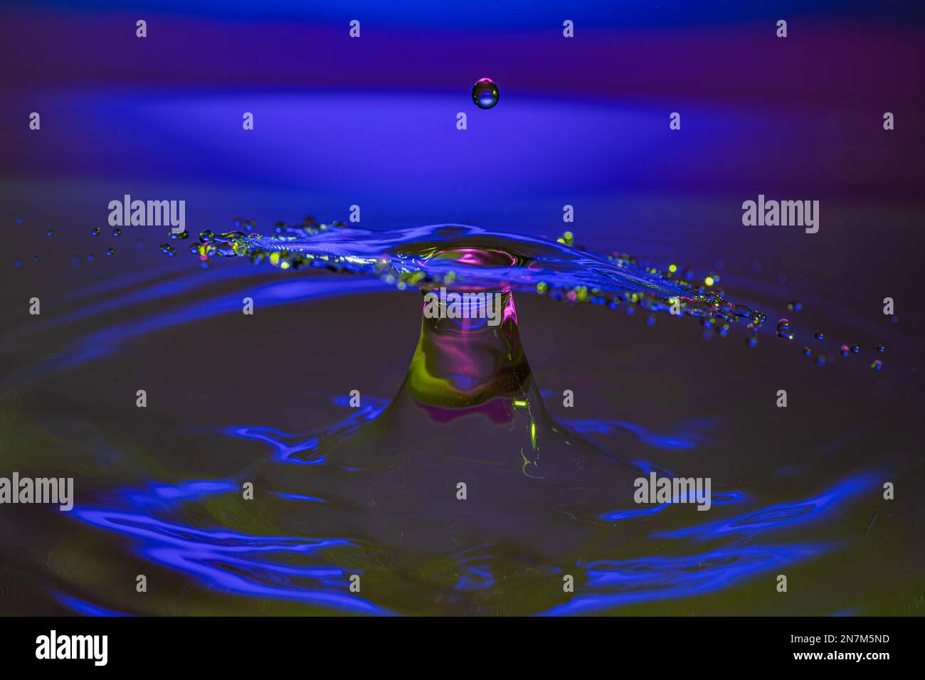 Macro photography water drops photographed with Pluto trigger Stock ...