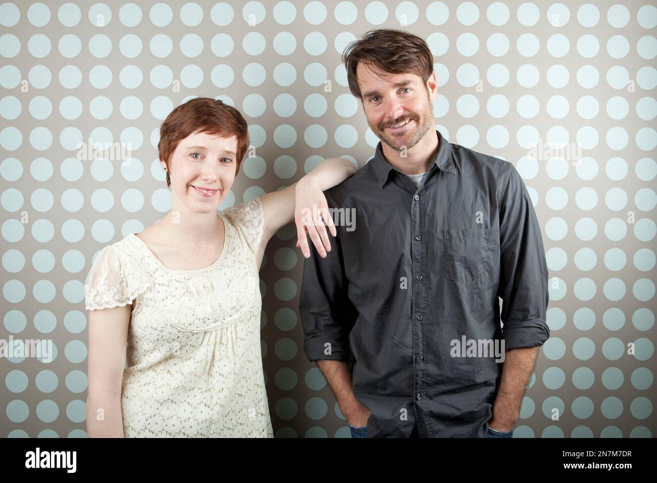From left, director Steph Green and lead actor Will Forte, from "Run ...