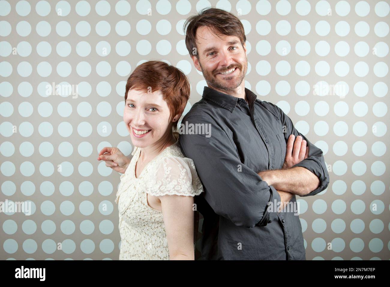 From left, director Steph Green and lead actor Will Forte, from "Run ...