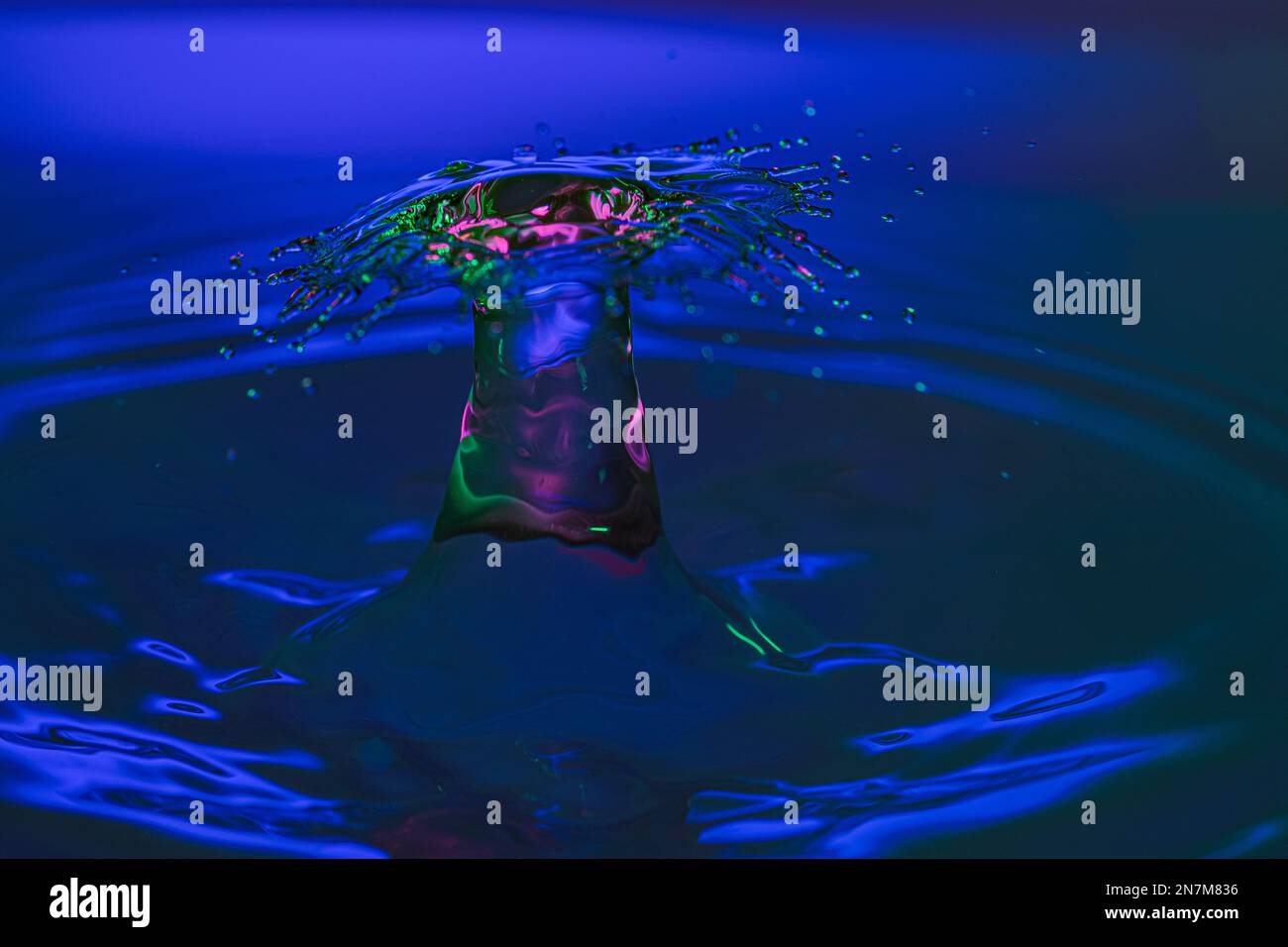 Macro photography water drops photographed with Pluto trigger Stock ...