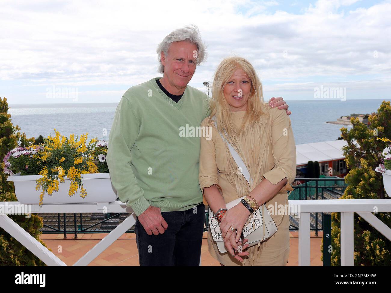 Former Swedish tennis player Bjorn Borg, left, and his wife Patricia ...