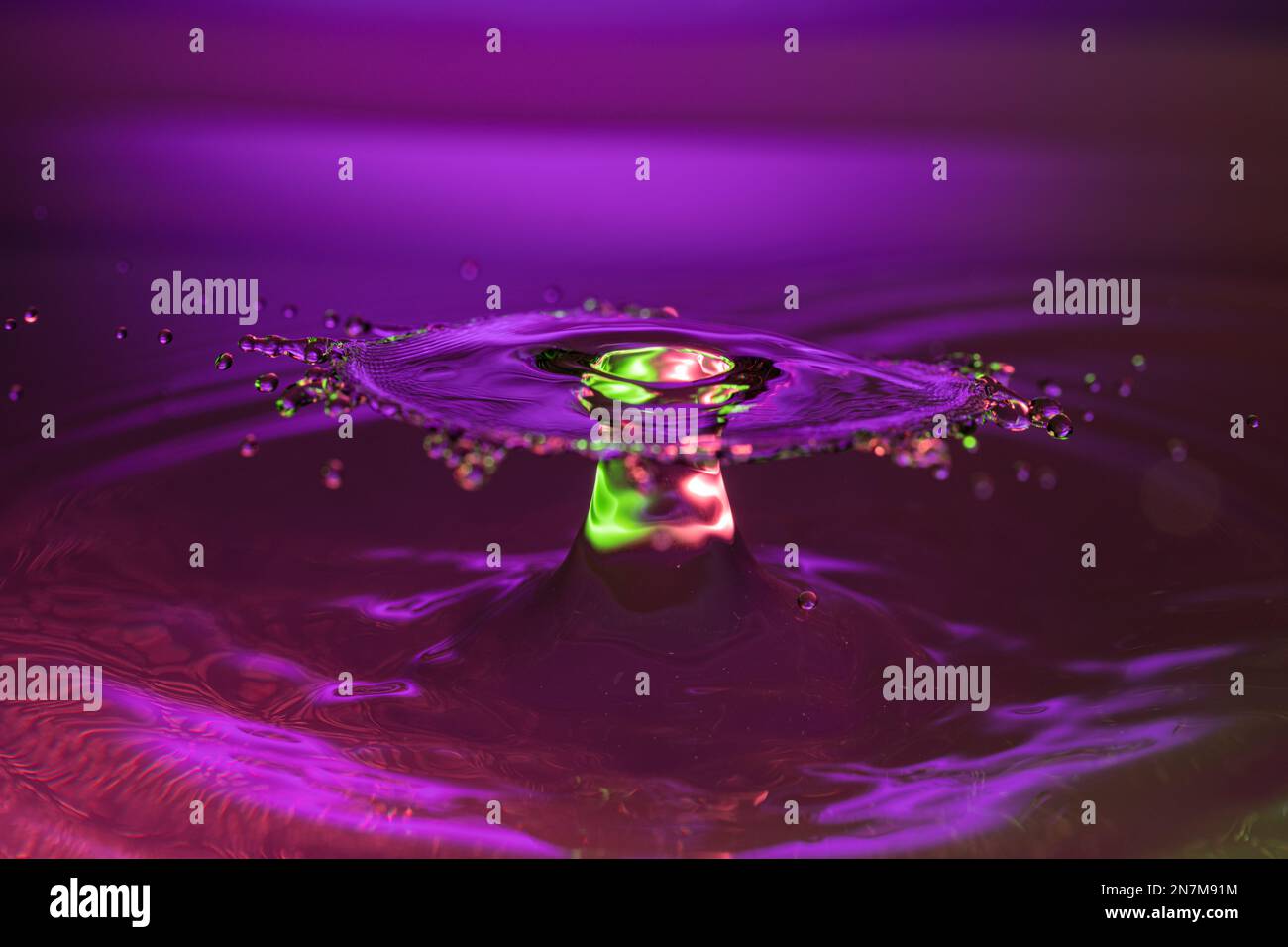 Macro photography water drops photographed with Pluto trigger Stock ...