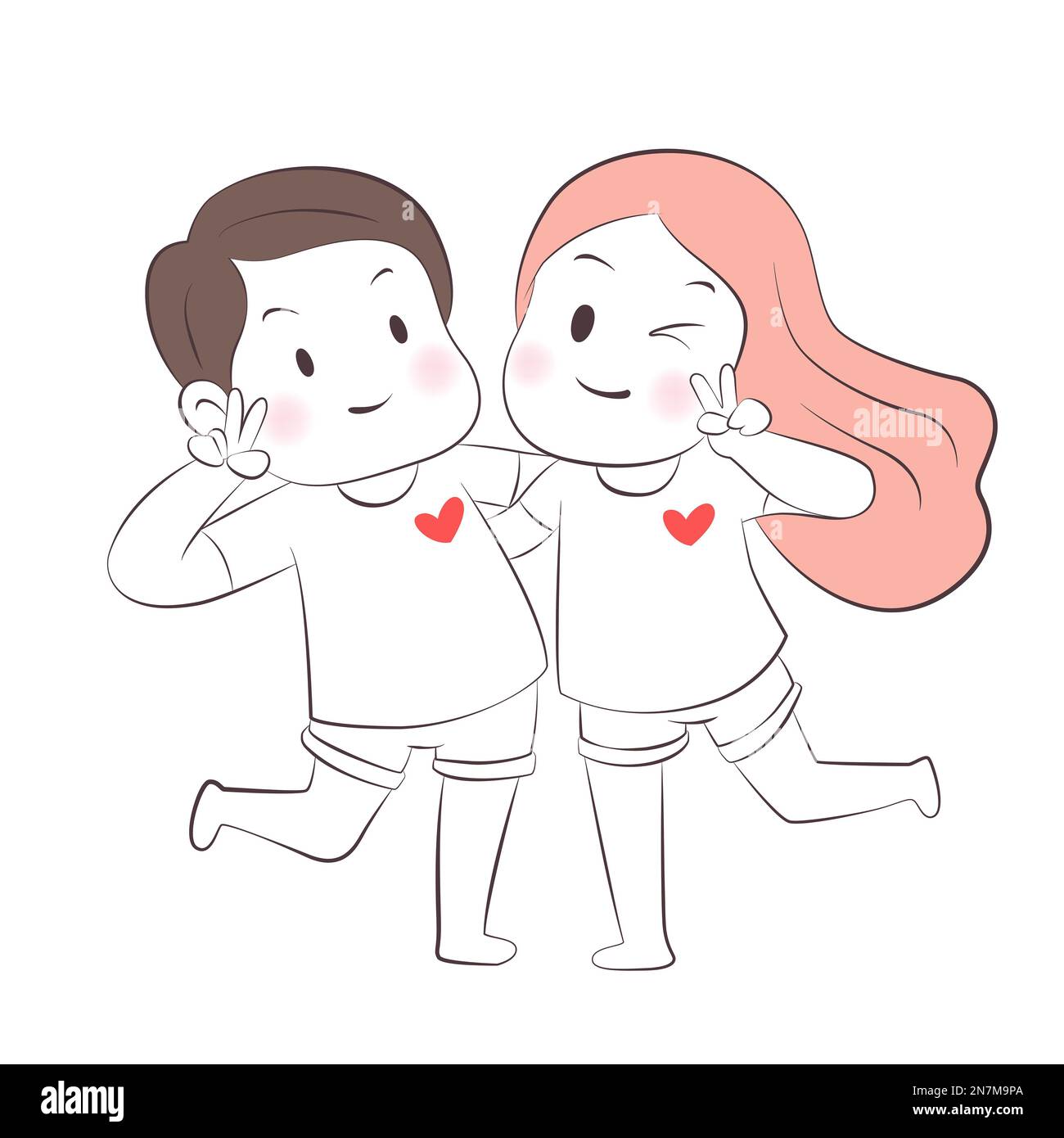 Cute People In Love Drawings