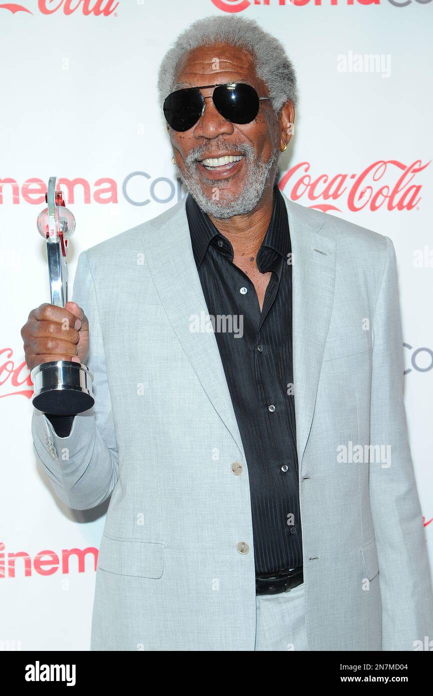 Morgan Freeman arrives at the Cinemacon Big Screen Awards red carpet ...