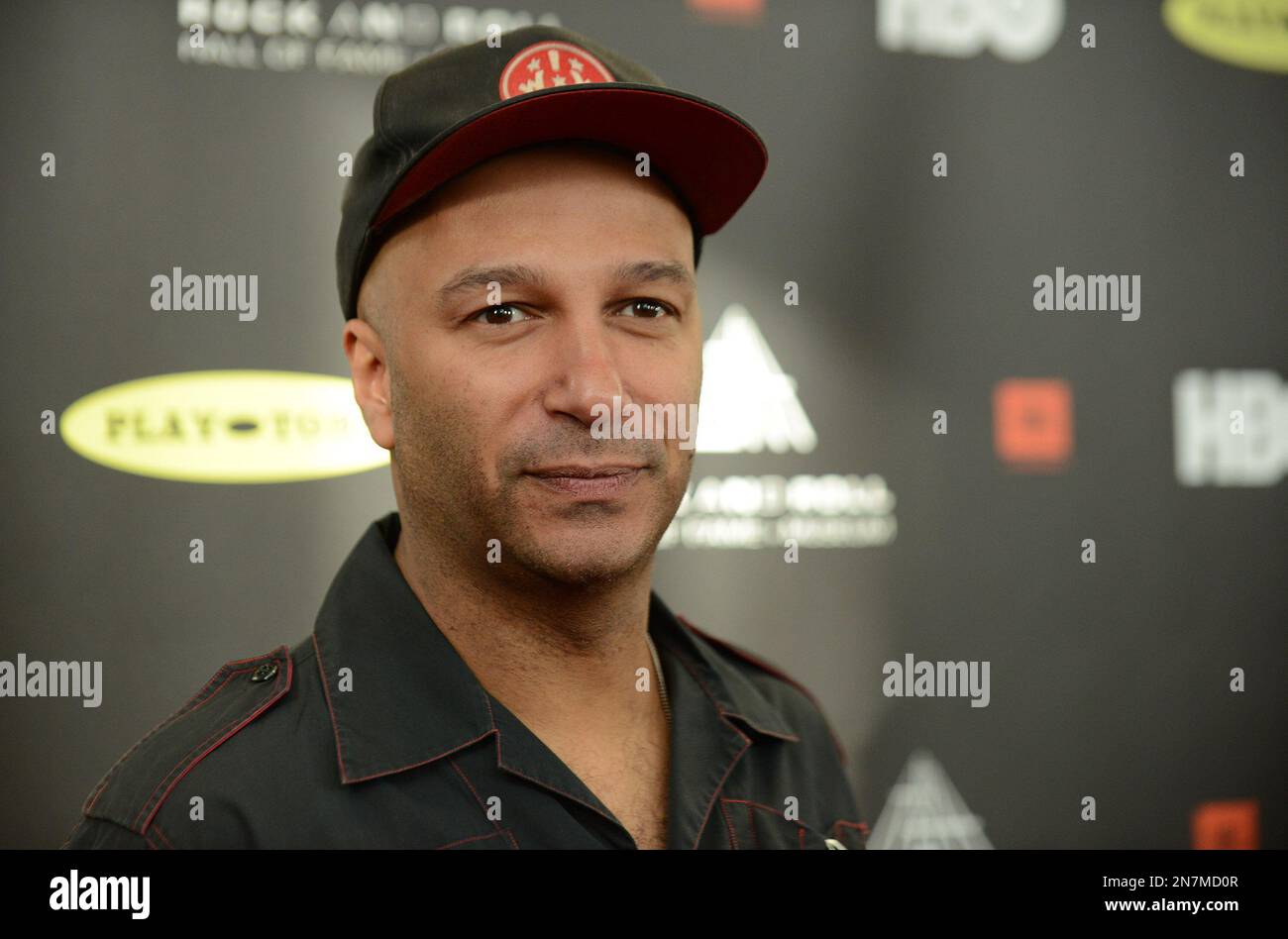 Tom Morello attends the Rock and Roll Hall of Fame Induction Ceremony ...