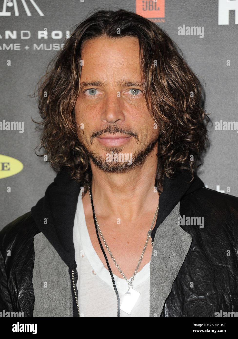 Chris Cornell attends the Rock and Roll Hall of Fame Induction Ceremony ...