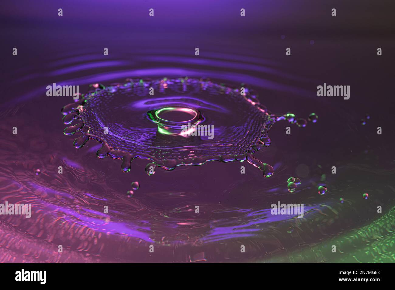 Macro photography water drops photographed with Pluto trigger Stock ...