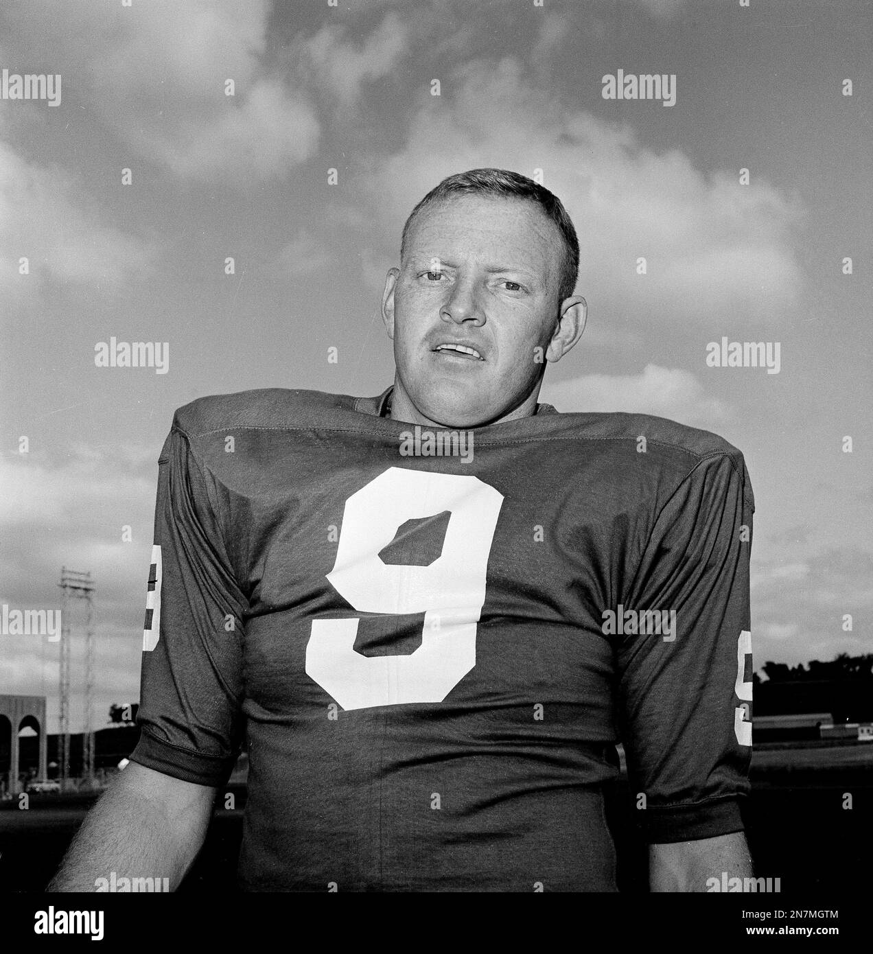Sonny Jurgensen, quarterback of the Philadelphia Eagles, poses at the ...