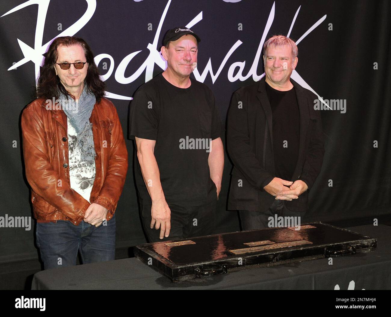 FILE - This Nov. 20, 2012 file photo shows members of the band Rush ...
