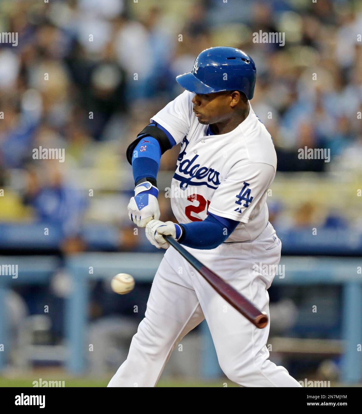 Dodger Carl Crawford in a baseball game between the Los Angeles Dodgers ...