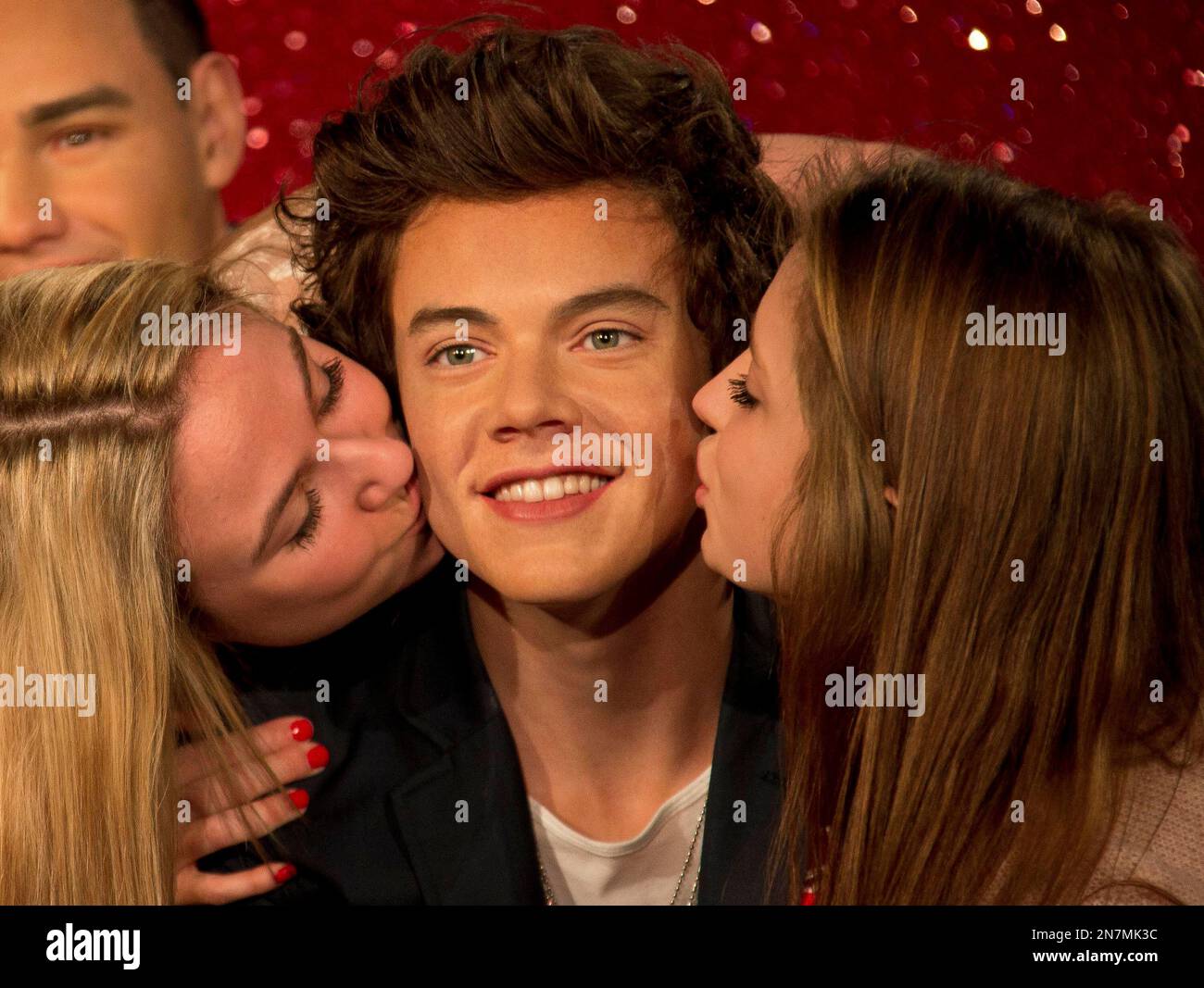 Harry Styles Kissing A Fan On The Cheek