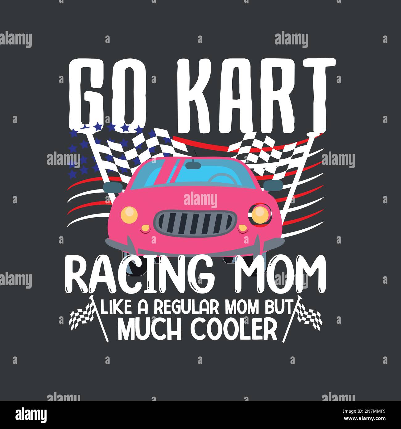 Go kart racing mom like a regular mom but cooler hi-res stock ...