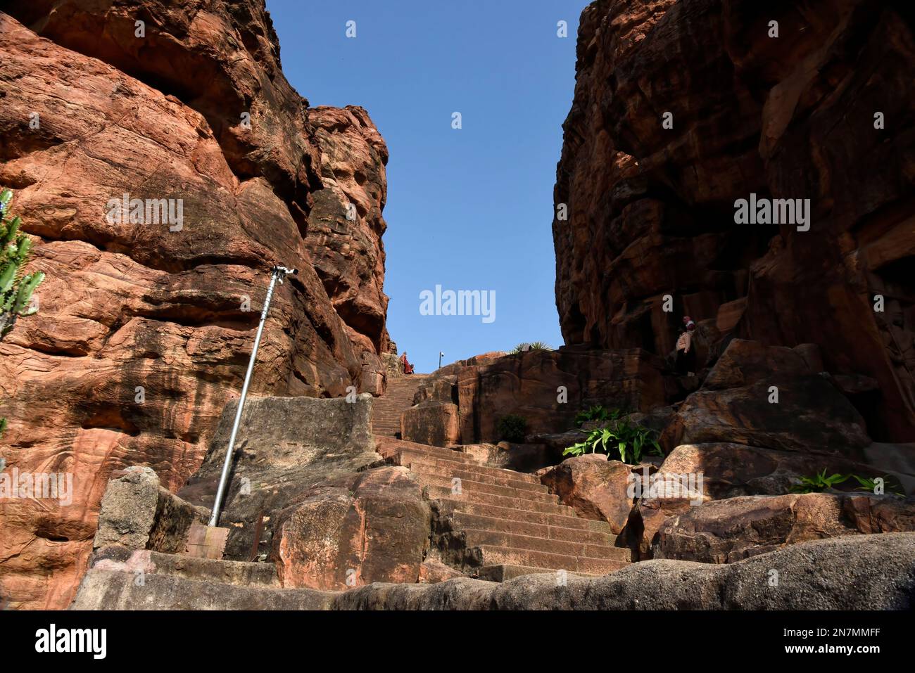 Badami cave temples which are a complex of Hindu and Jain cave temples and are important ...