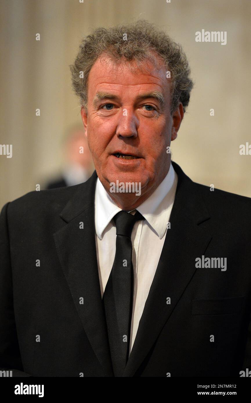 British broadcaster Jeremy Clarkson attends the ceremonial funeral of ...