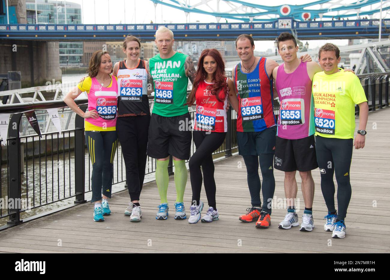 Amanda Mealing, from left to right, Kelly Sotherton, Iwan Thomas, Amy ...