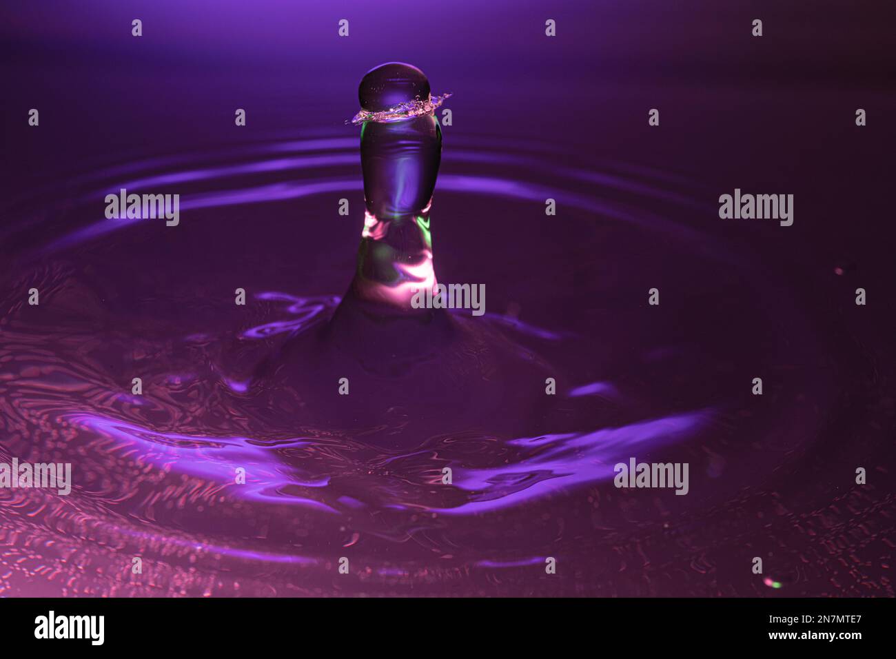 Macro photography water drops photographed with Pluto trigger Stock ...