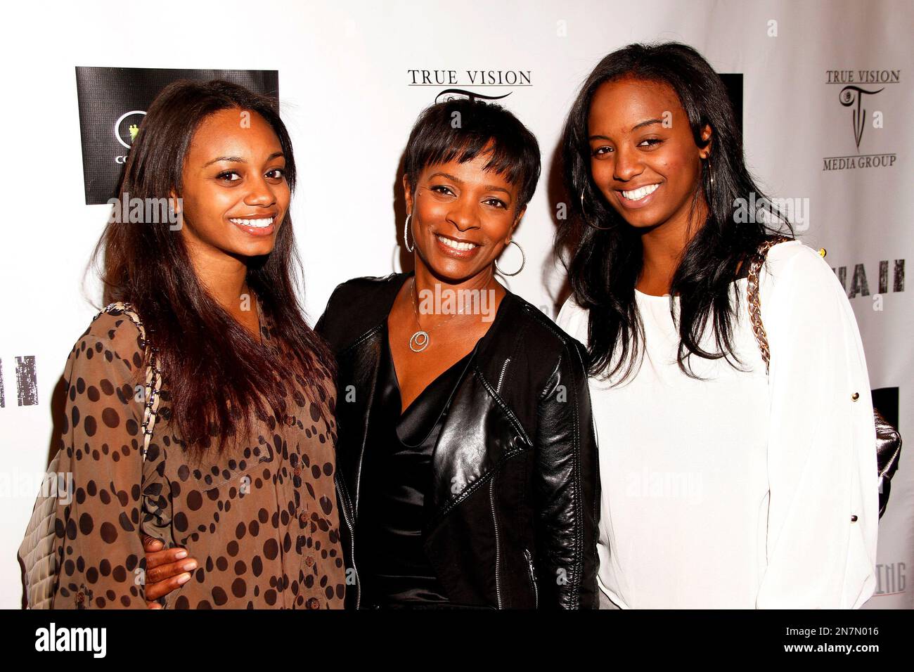 Actress Vanessa Bell Calloway (C) and daughters Alexandra Calloway (L ...
