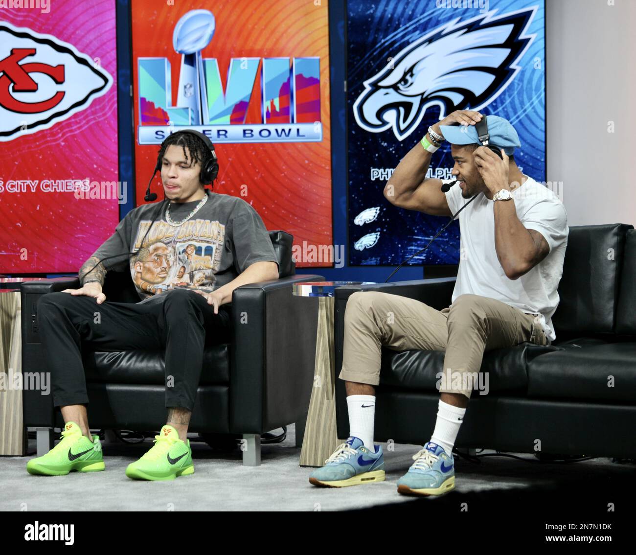 Arizona, USA, USA. 10th Feb, 2023. (SPO) Man-To-Man Podcast interviews ...