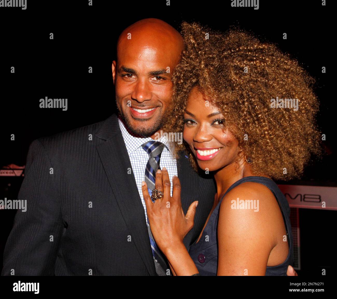 Actors Boris Kodjoe and Vanessa Williams attend Chambored Vodka Goes ...
