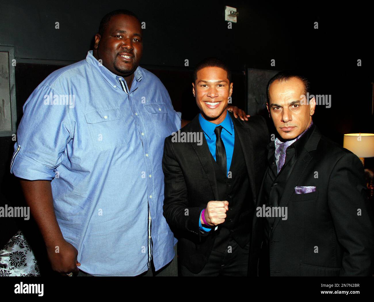 Actors Quinton Aaron and Najee De-Tiege seen at Chambored Vodka Goes ...
