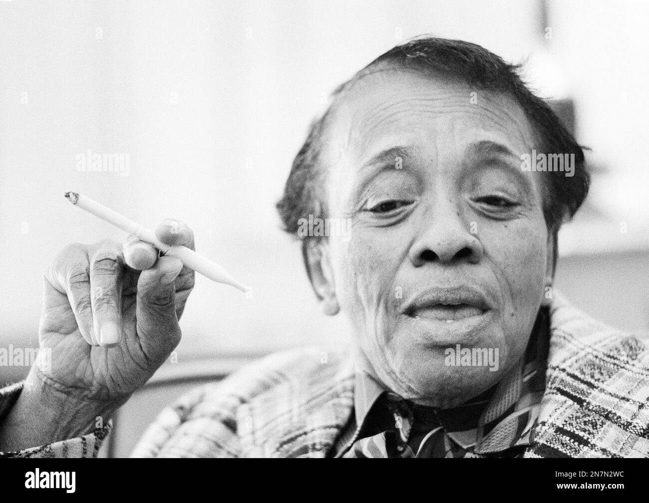 Rubber-faced comedian Jackie "Moms" Mabley is pictured in 1975. (AP ...