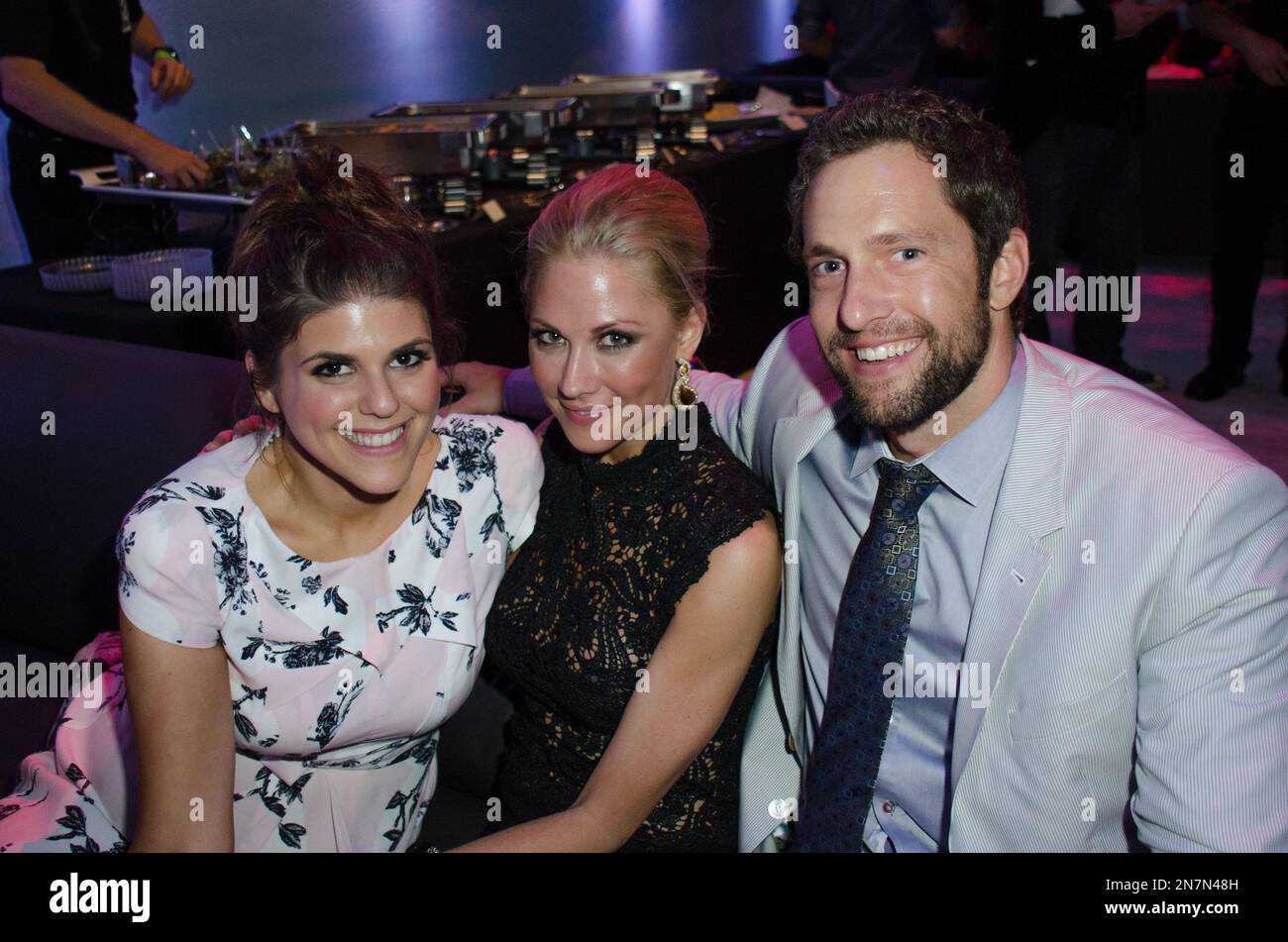 Molly Tarlov, Desi Lydic, Mike Faiola are seen at the 2013 MTV Movie ...