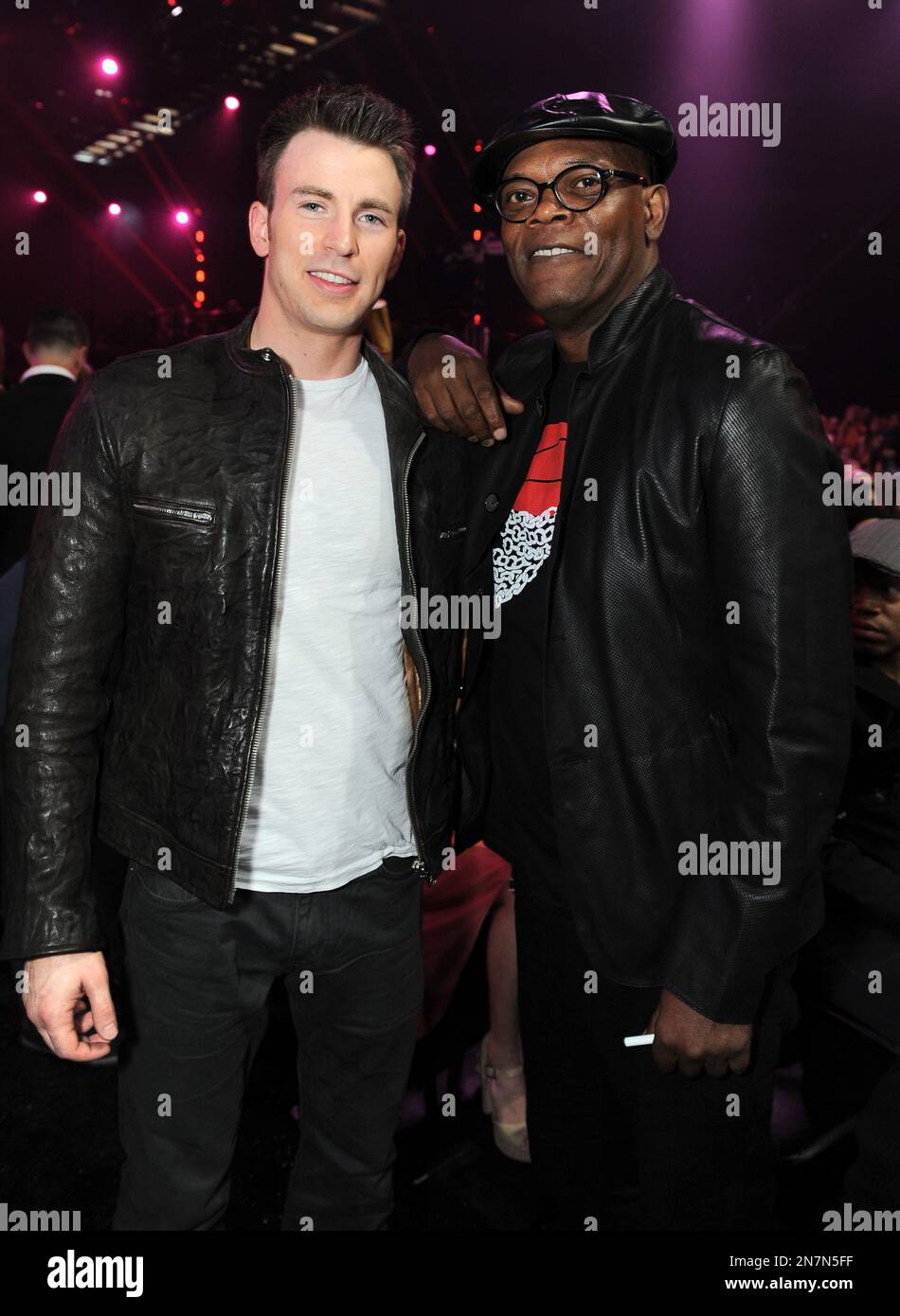 IMAGE DISTRIBUTED FOR MTV - Actors Chris Evans and Samuel L. Jackson ...