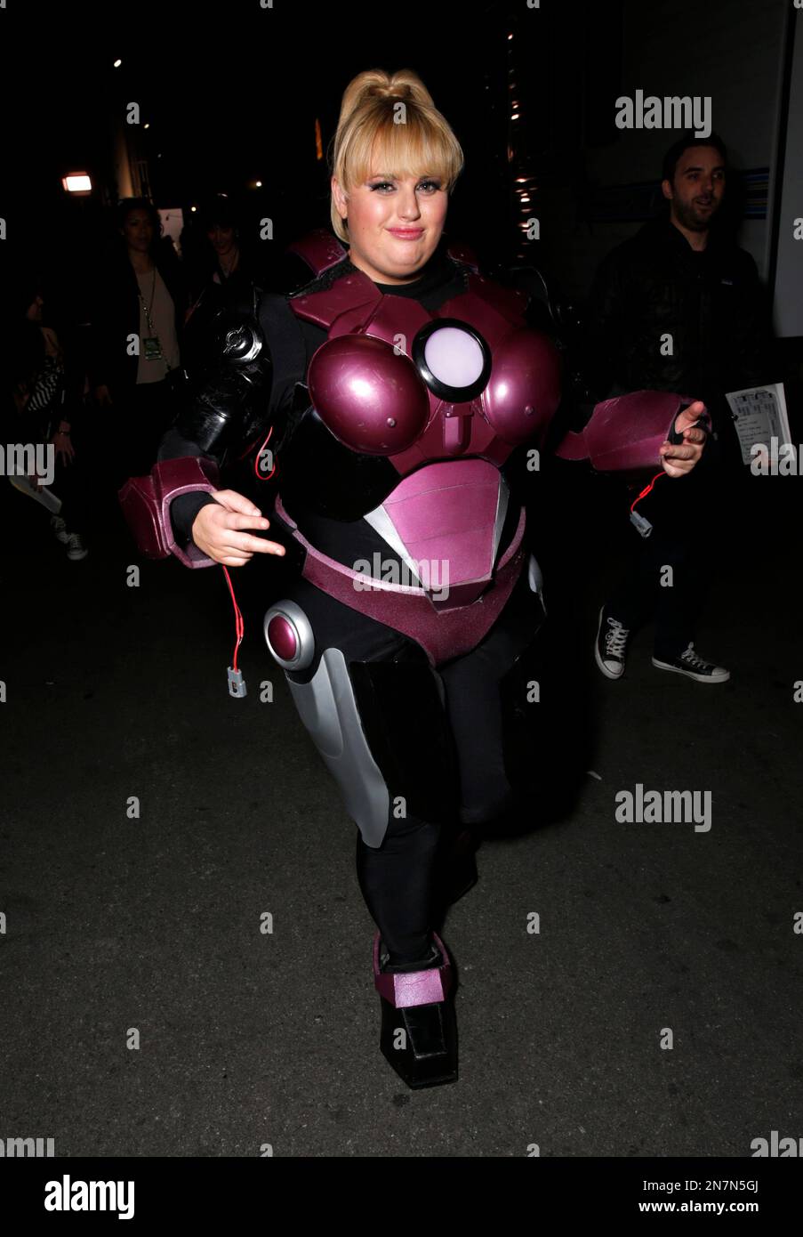 IMAGE DISTRIBUTED FOR MTV - Host Rebel Wilson poses backstage at the ...