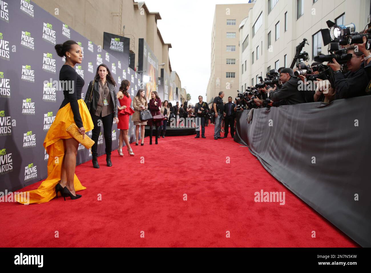 IMAGE DISTRIBUTED FOR MTV - Actress Kerry Washington arrives at the MTV ...
