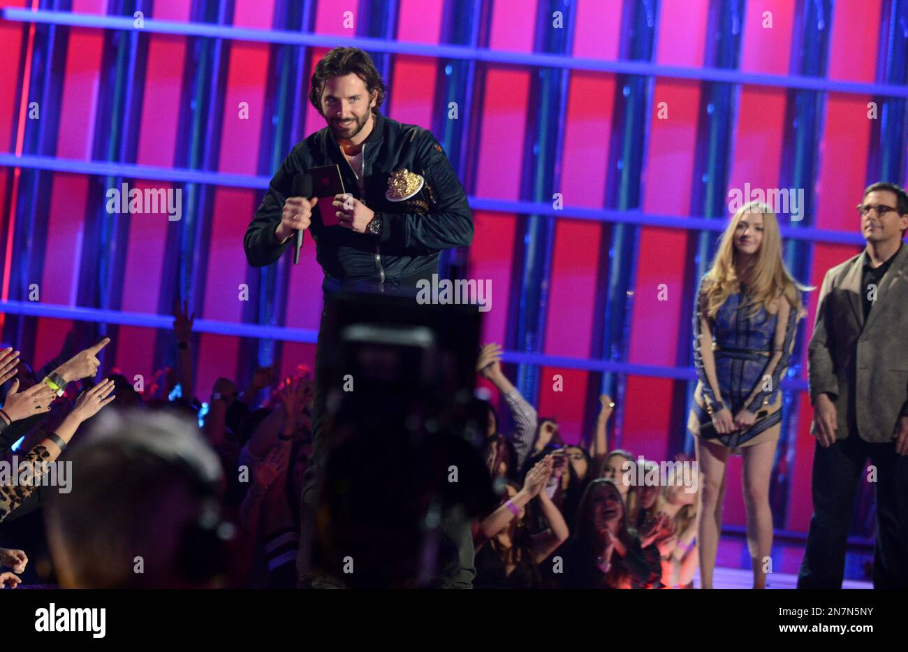 IMAGE DISTRIBUTED FOR MTV - Actor Bradley Cooper accepts the award for ...