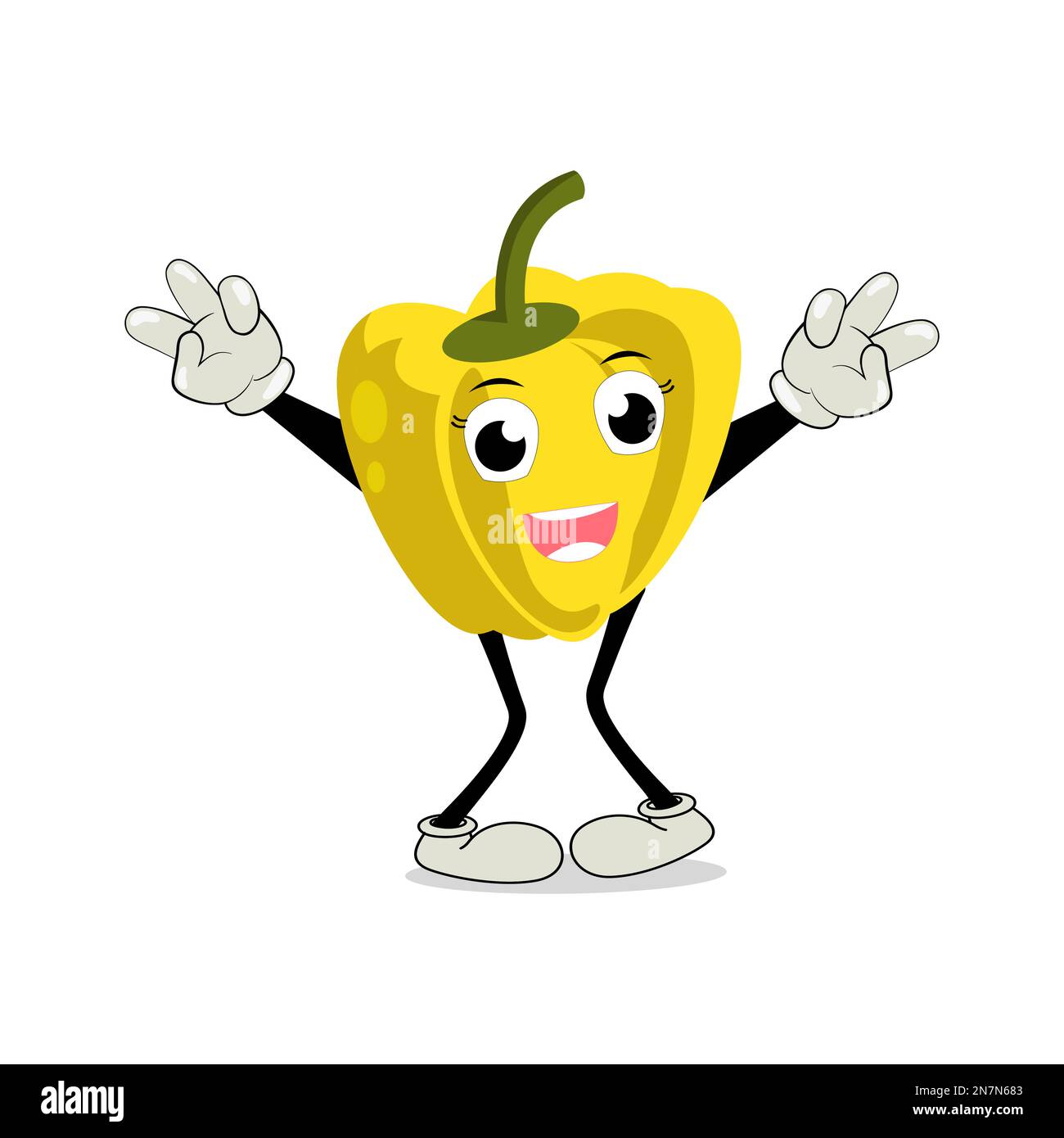 Paprika character vector. Illustration of paprika character with cute ...