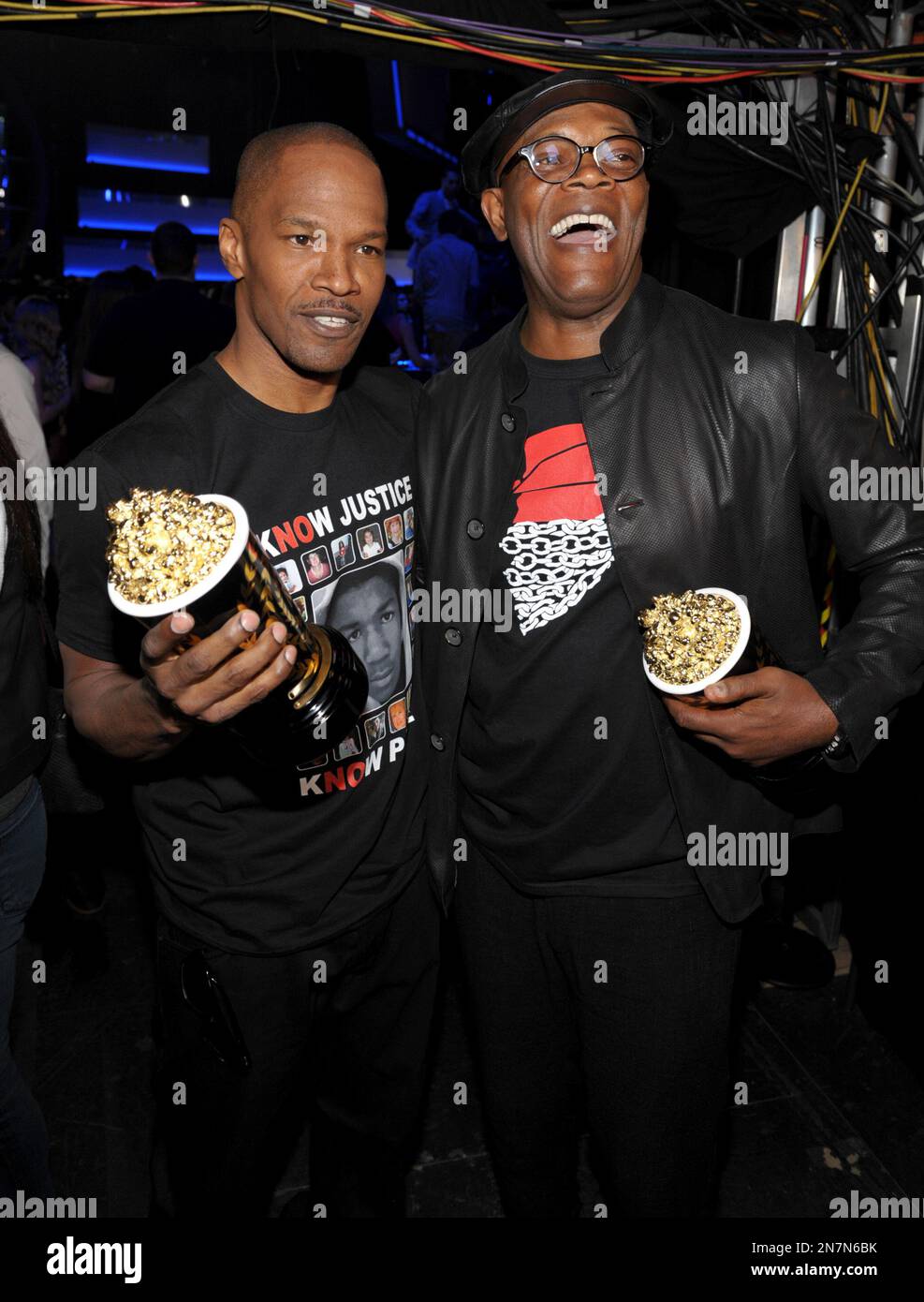 IMAGE DISTRIBUTED FOR MTV - Actors Jamie Foxx, left, and Samuel L ...