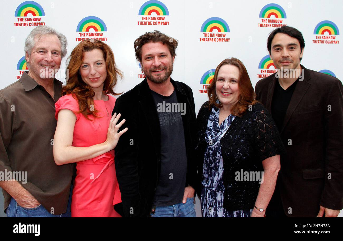 Cast (L-R) Steve Howard, Tanner Frederick, Benjamin Chamberlaine, Here to Serve founder Kathleen ...