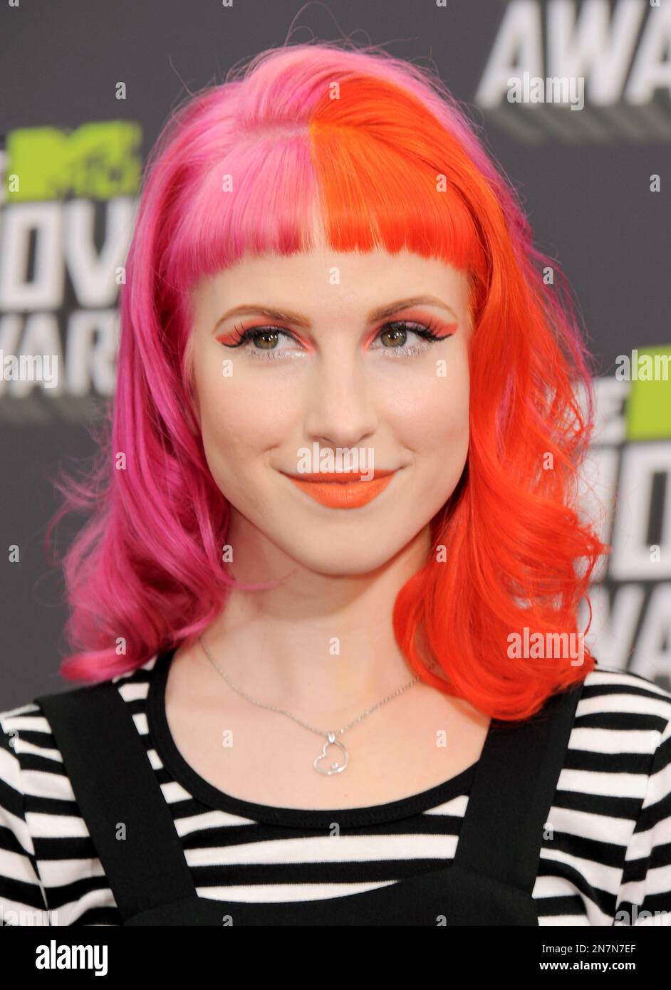 Singer Hayley Williams of the band Paramore arrives at the MTV Movie ...