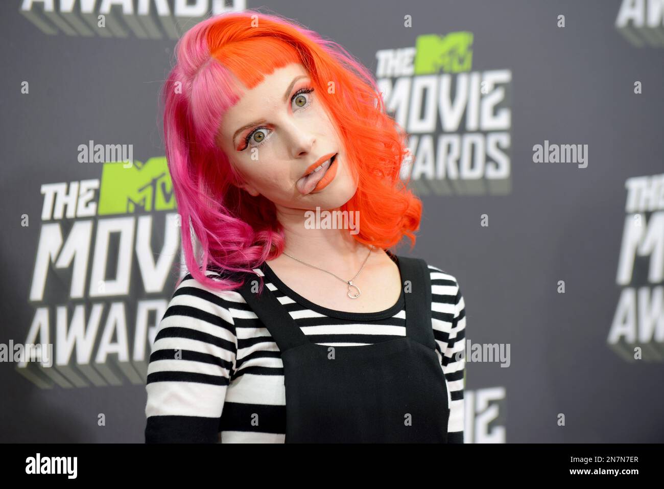 Singer Hayley Williams of the band Paramore arrives at the MTV Movie ...