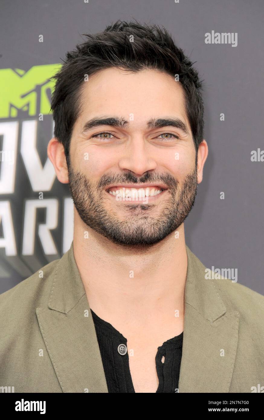 Actor Tyler Hoechlin arrives at the MTV Movie Awards in Sony Pictures ...