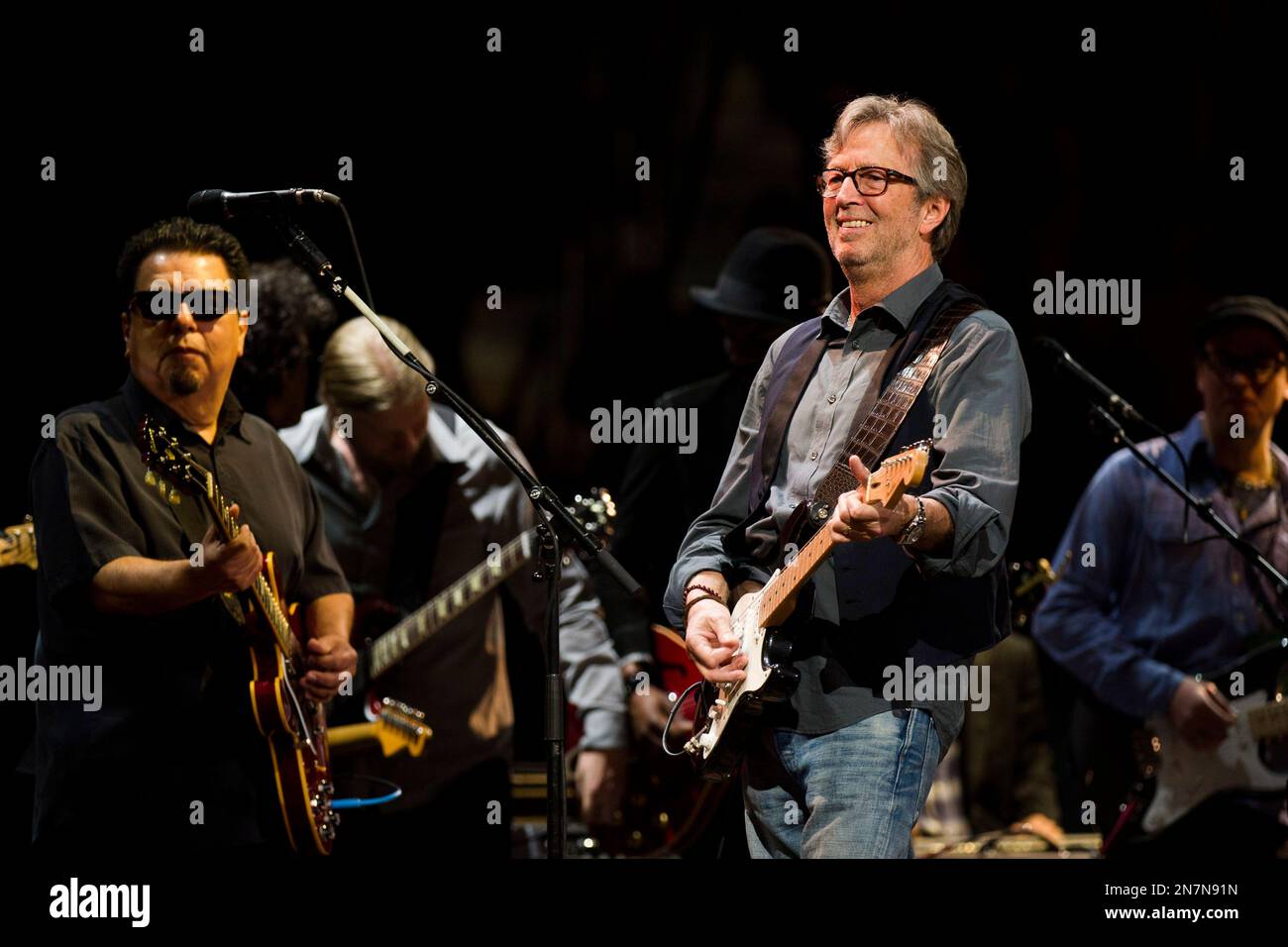 Eric Clapton performs at Eric Clapton's Crossroads Guitar Festival 2013 ...