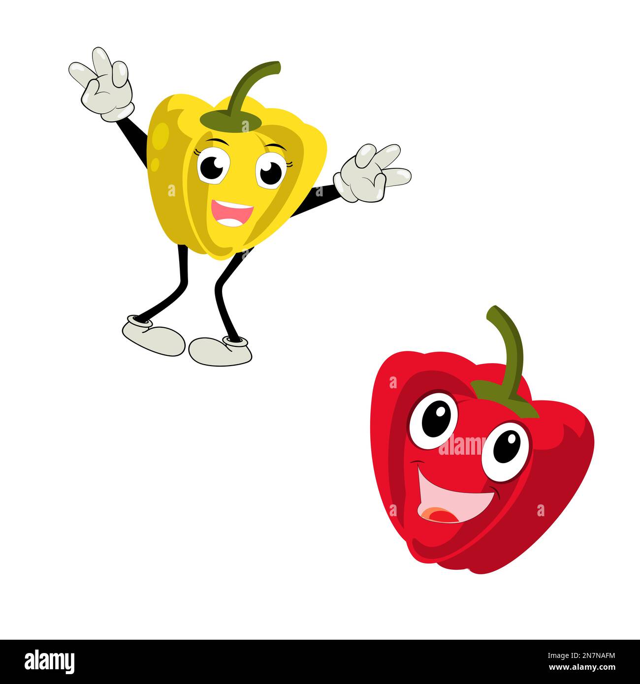 Paprika character vector. Illustration of paprika character with cute ...