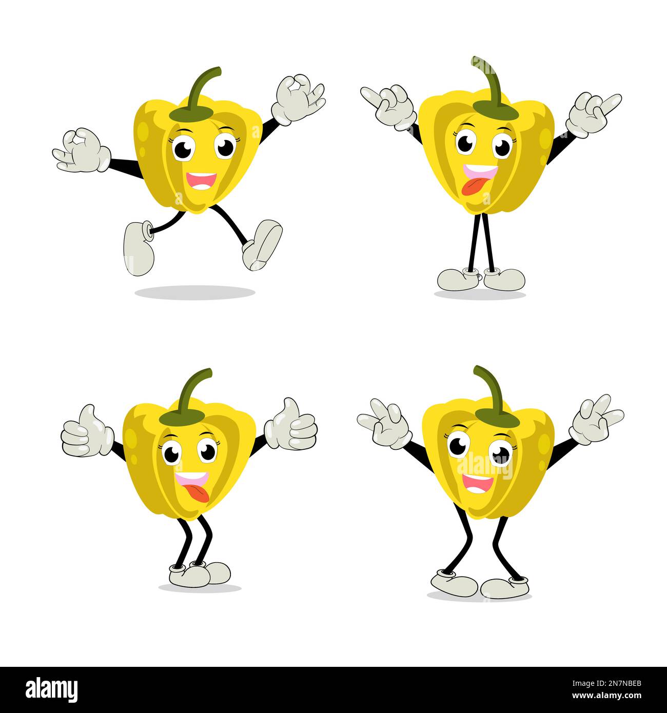 Paprika character vector. Illustration of paprika character with cute ...