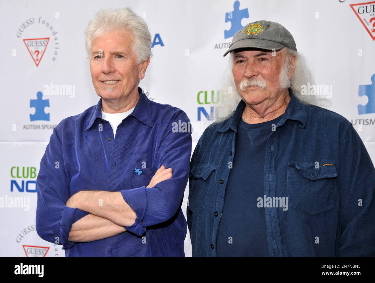 David Crosby, right, and Graham Nash of the band Crosby, Stills and ...