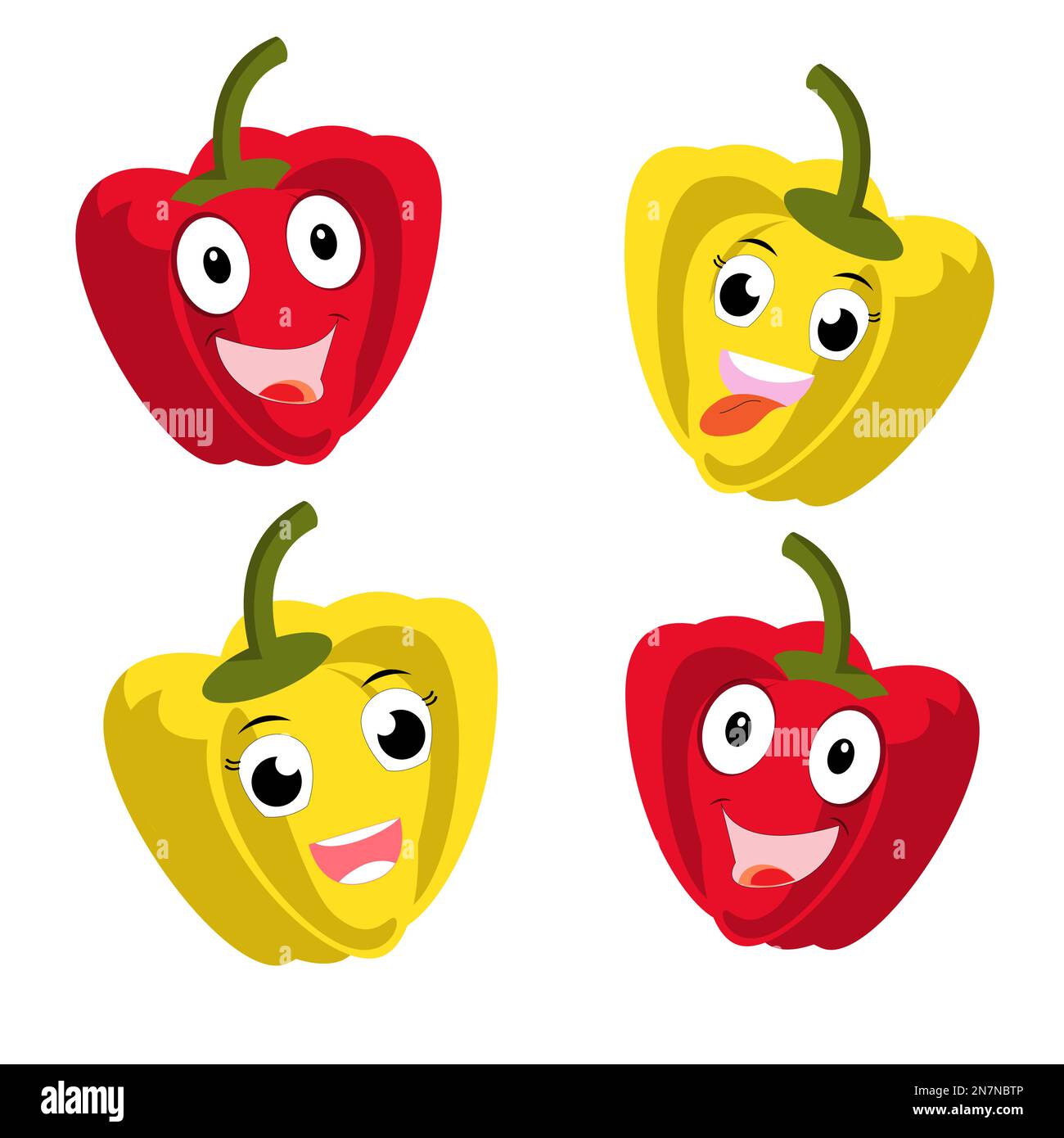 Paprika character vector. Illustration of paprika character with cute ...