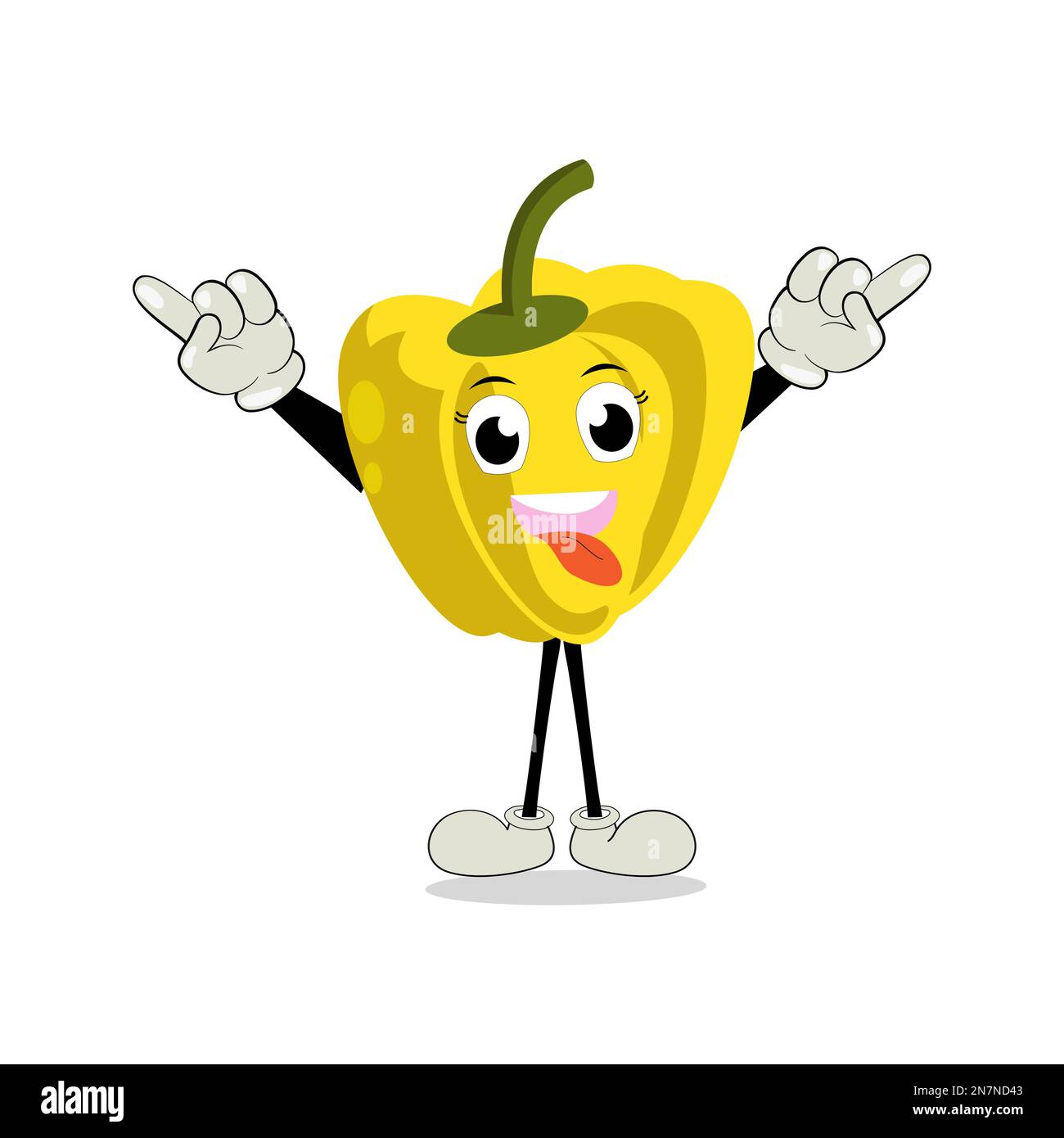 Paprika character vector. Illustration of paprika character with cute ...
