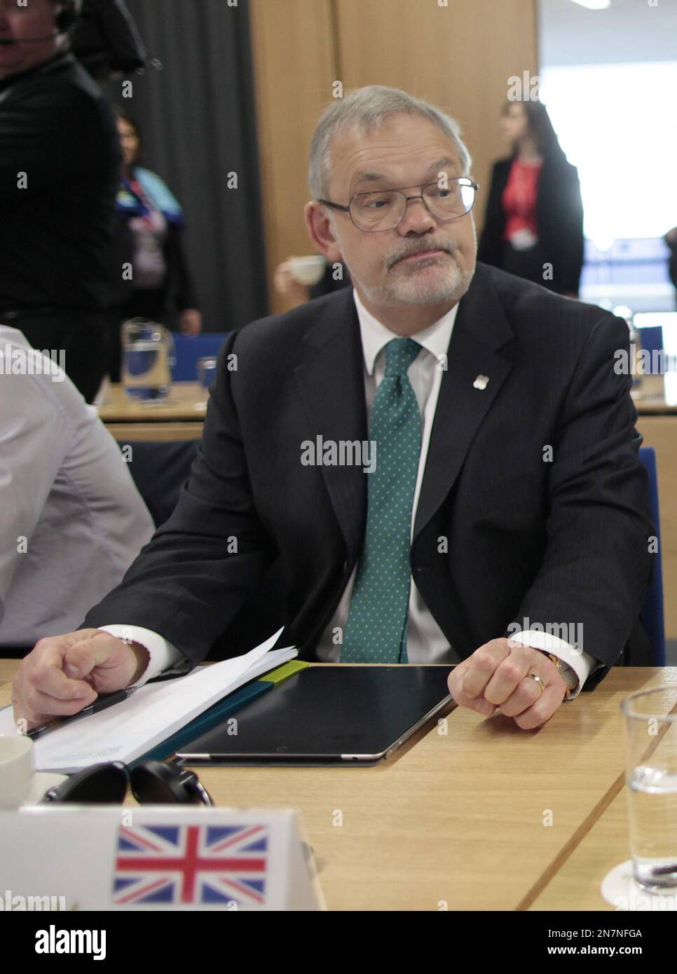 Charles Bean, Britain's Deputy Governor of the Bank of England, waits ...