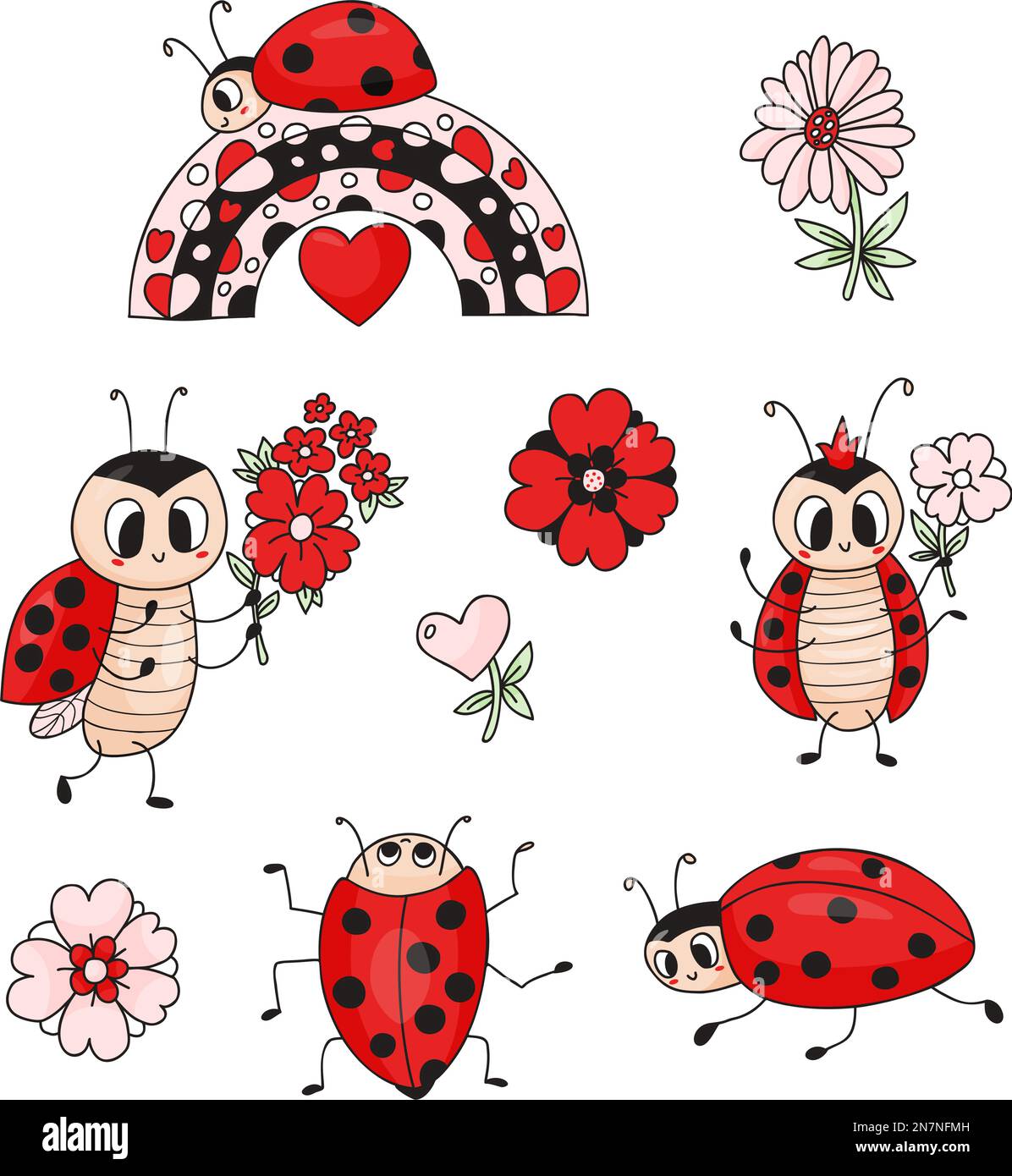 Ladybug Clipart For Kids Lady Bug Emoji Clip Art Educational Clip
