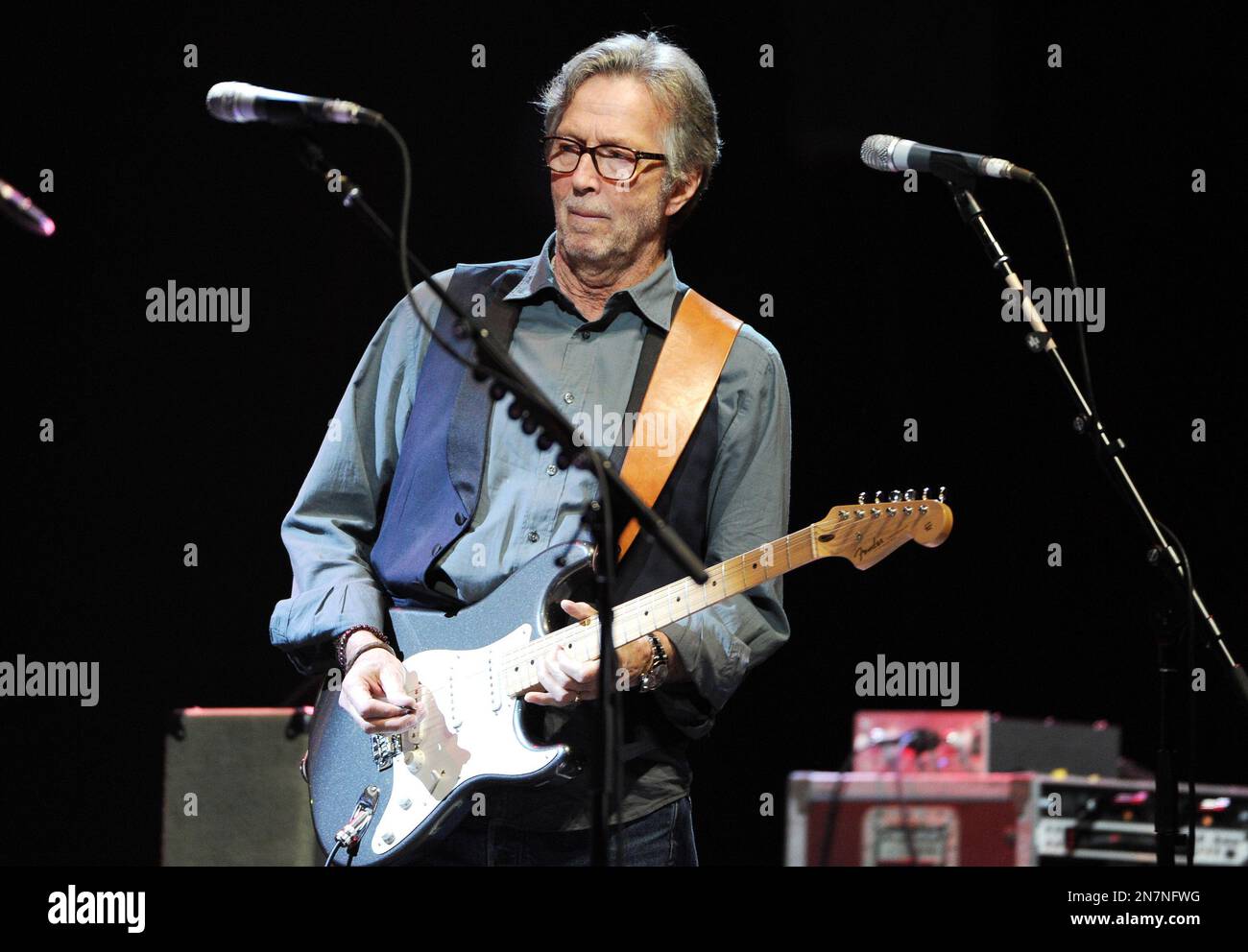 Musician Eric Clapton performs at Eric Clapton's Crossroads Guitar ...