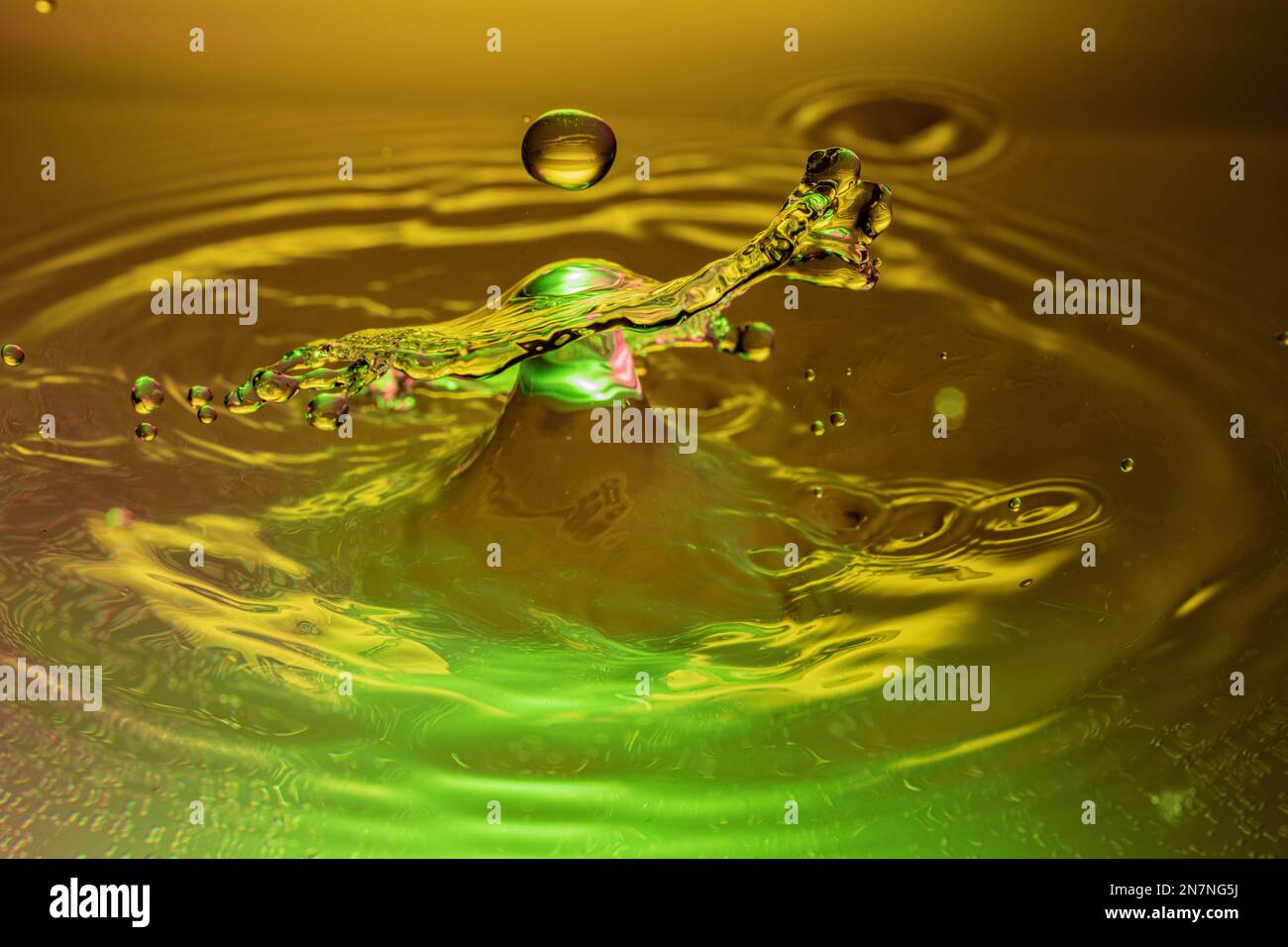 Macro photography water drops photographed with Pluto trigger Stock ...