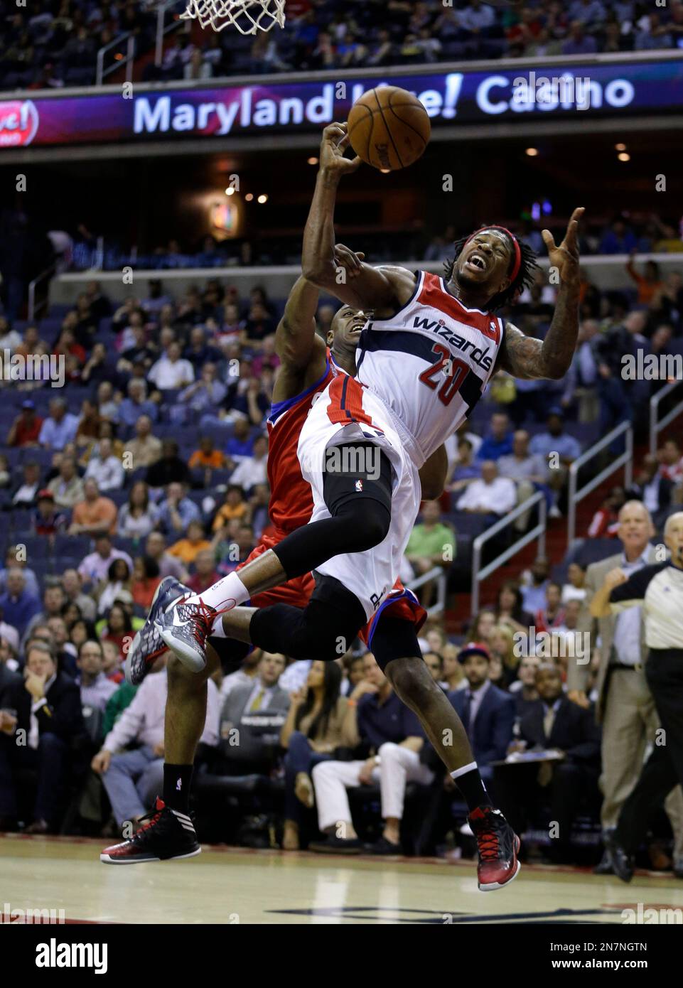 Philadelphia 76ers shooting guard Damien Wilkins, left, fouls ...