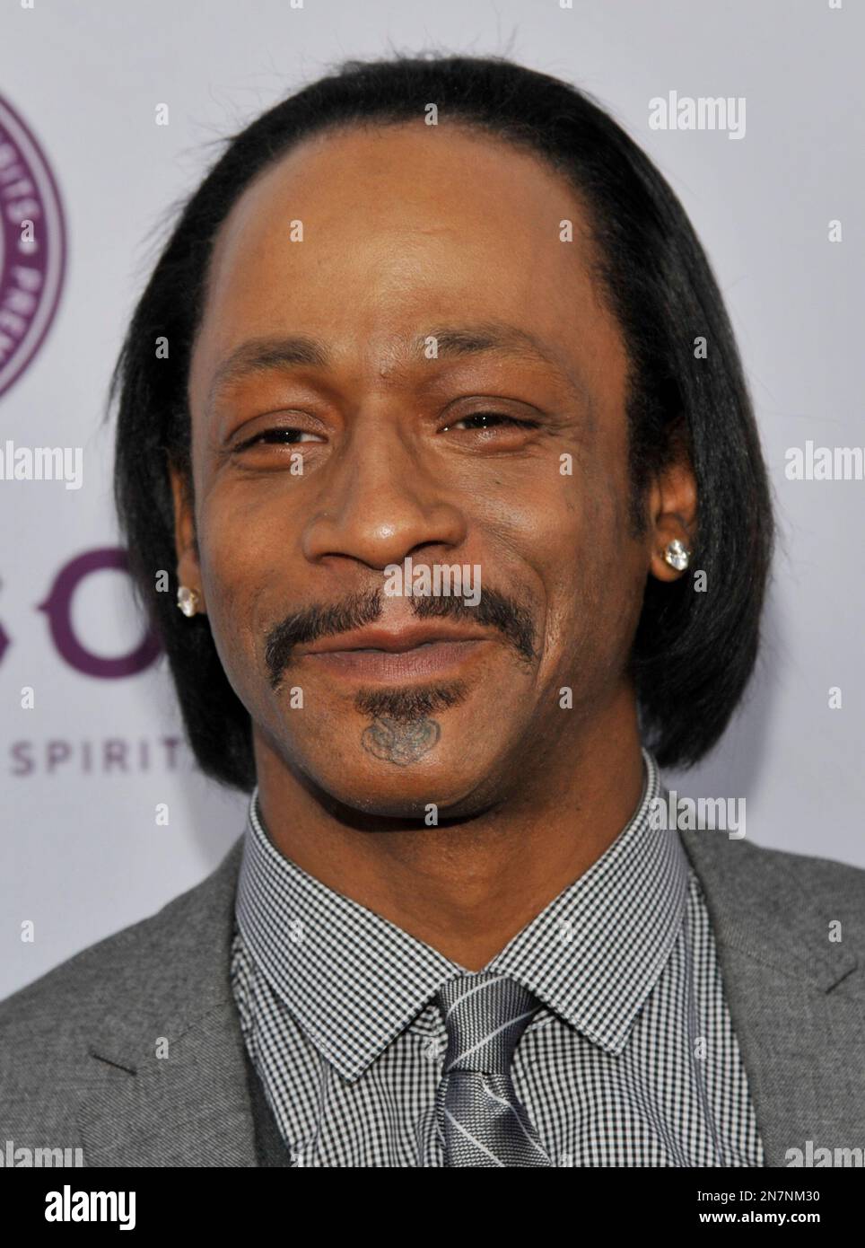 Katt Williams, a cast member in "Scary Movie V," poses with his wife ...