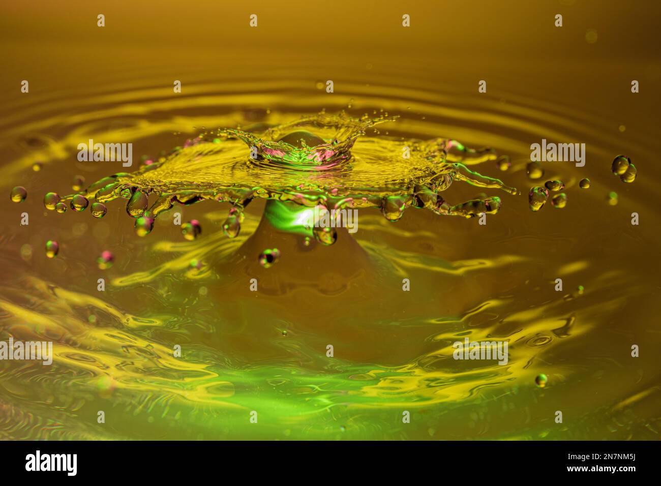 Macro photography water drops photographed with Pluto trigger Stock ...
