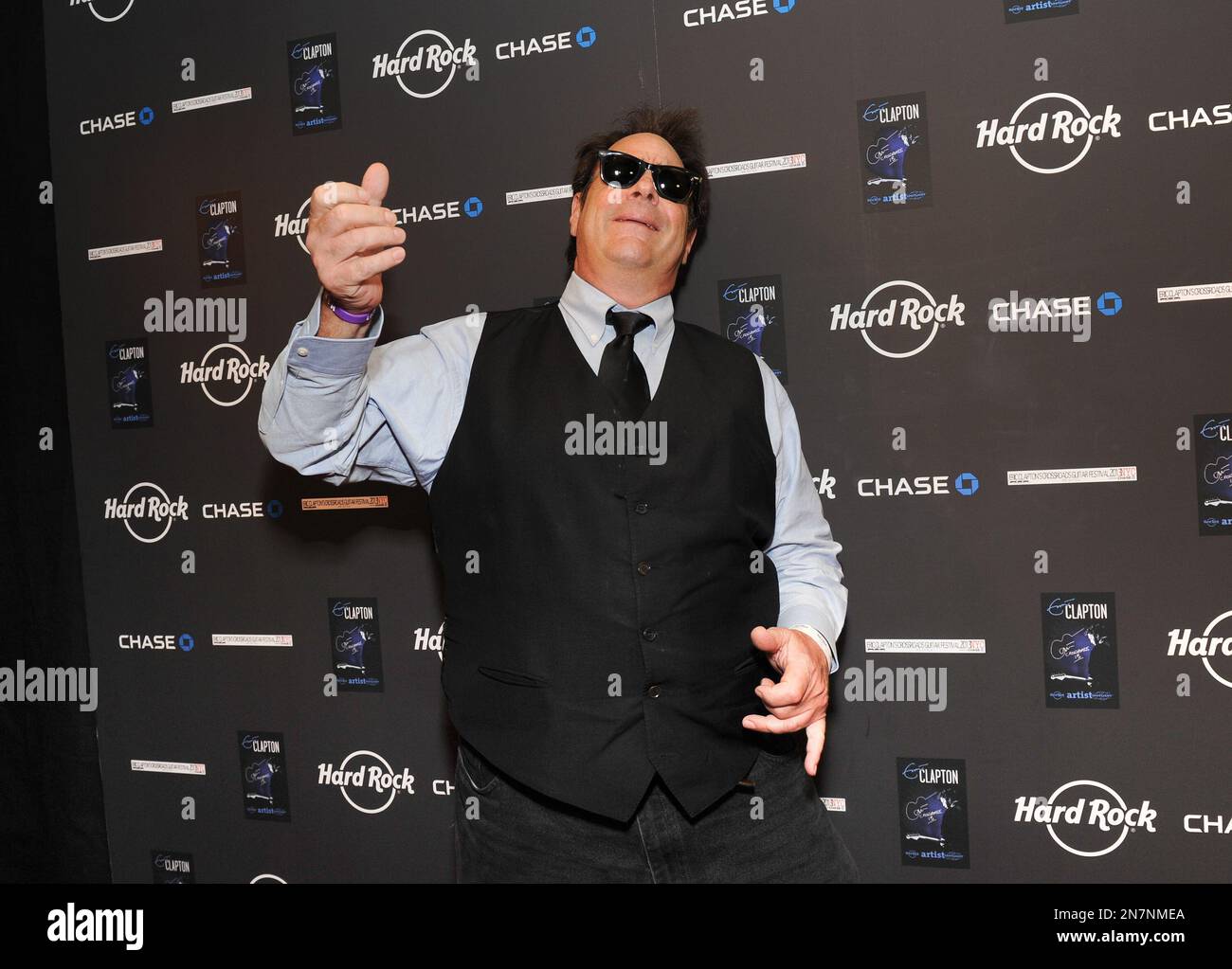 Actor and musician Dan Aykroyd attends Eric Clapton's Crossroads Guitar ...